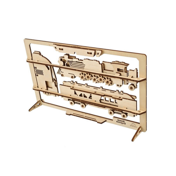 Ugears 70207 Steam Express 2.5D Puzzle 79pc – Metro Hobbies