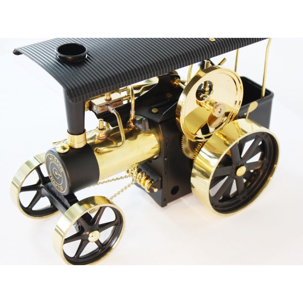 Wilesco 0416 D416 Steam Traction Engine Kit (Black/Brass) – Metro Hobbies