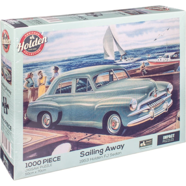 Impact Puzzles Holden Sailing Away FJ Holden 1953 1000pc Jigsaw Puzzle ...
