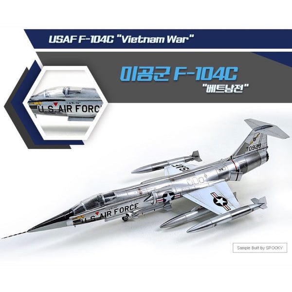 Academy 12576 1/72 Lockheed USAF F-104C Starfighter Vietnam War – Metro ...