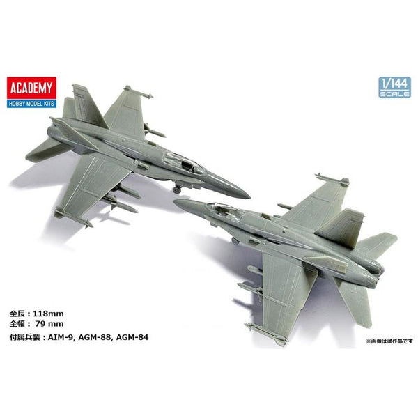 Academy 12627 1/144 USMC F/A-18A+ VMFA-232 Red Devils – Metro Hobbies