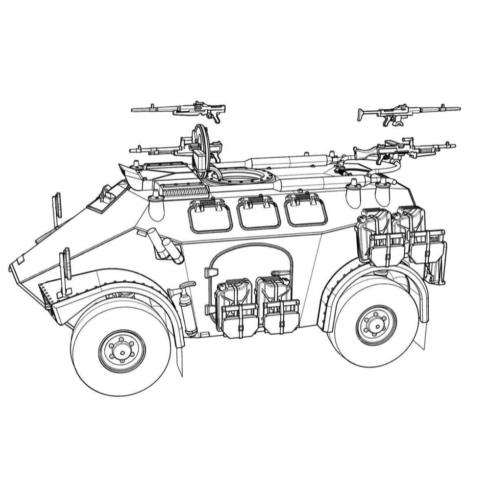 ACE Models 72463 1/72 M-3 French Wheeled Armoured Personnel Carrier 4x4 ...