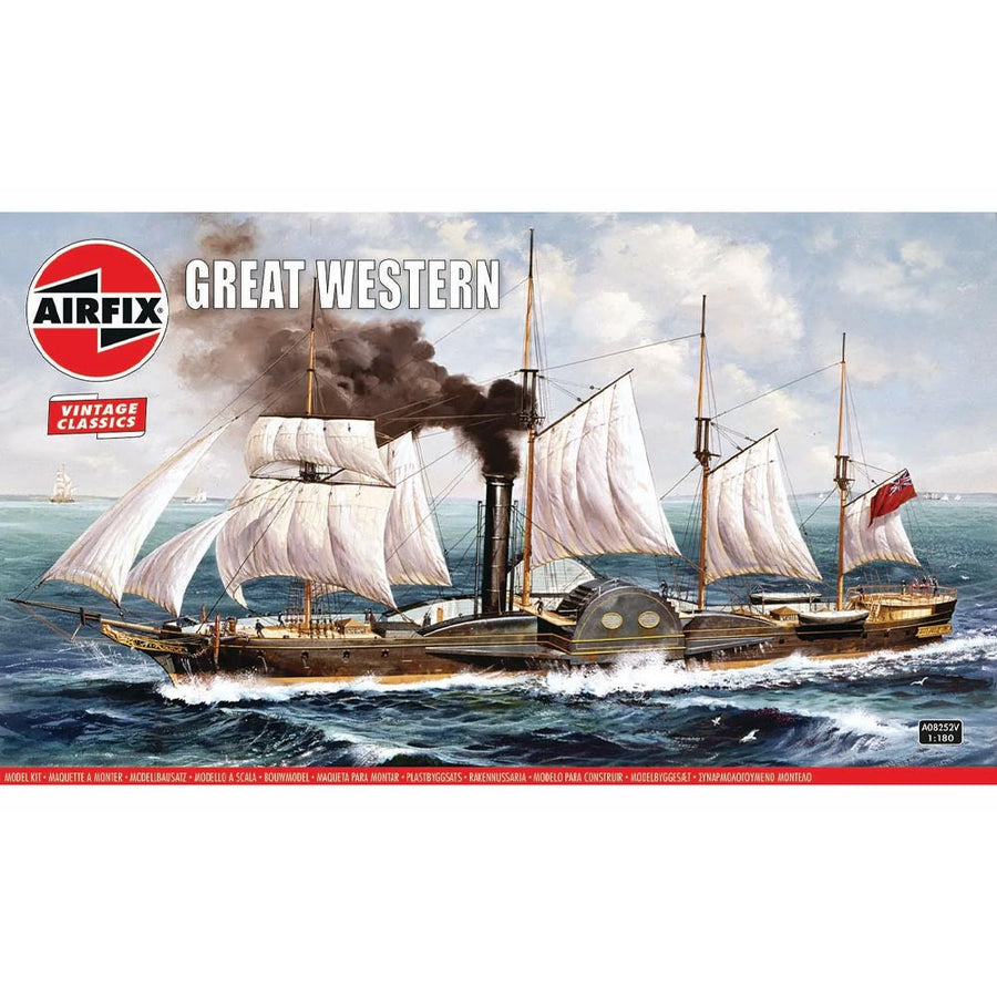 Airfix 08252V 1/180 Great Western Paddle Sail Ship – Metro Hobbies