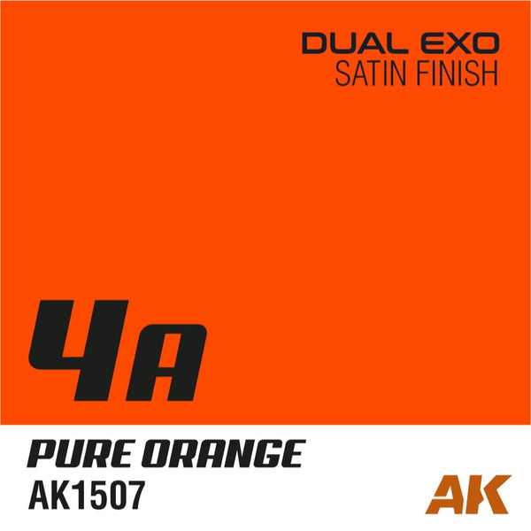 AK Interactive AK1546 Dual Exo Set 4 4A Pure Orange and 4B Faded Orange ...