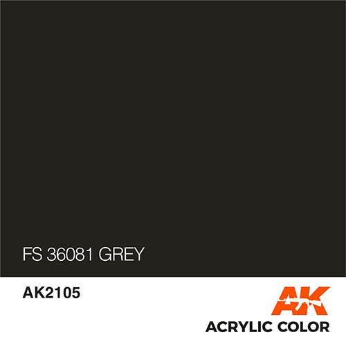 AK Interactive AK2105 Air Series FS 36081 Grey Paint Acrylic 17mL ...