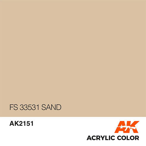 AK Interactive AK2151 Air Series FS 33531 Sand Paint Acrylic 17mL ...