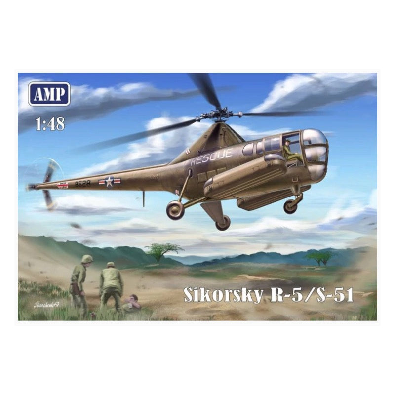 AMP 48002 1/48 Sikorsky R-5/S-51 RAAF / USAF Rescue – Metro Hobbies