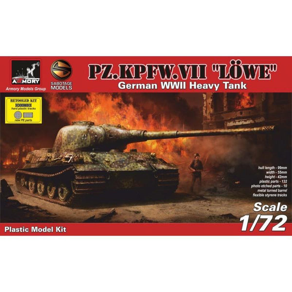 Armory 72201 1/72 Pz VII Lowe German WWII Prototype Tank – Metro Hobbies