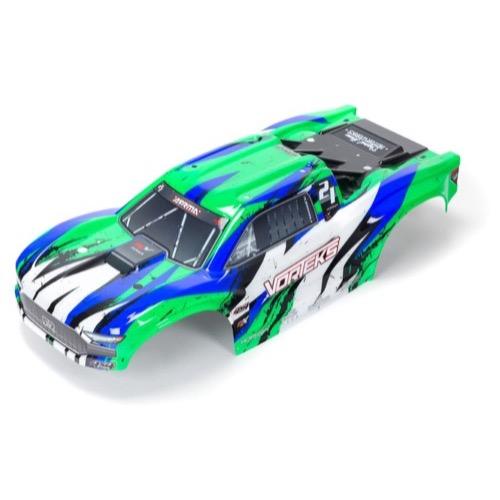ARRMA ARA402328 Painted Body with Decals Vorteks Green | Metro Hobbies ...