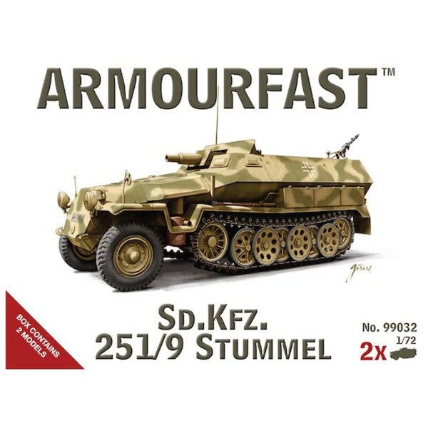 Armourfast 99032 1/72 German Sd.Kfz.251/9 Stummel 2 Kits – Metro Hobbies