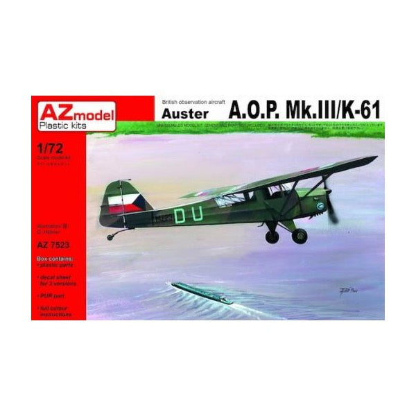 AZ Model 1/72 Auster AOP Mk.III/K-61 RAAF IAF CzAF – Metro Hobbies