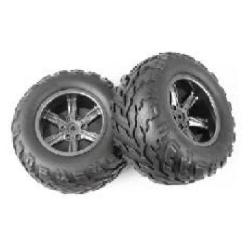 BlackZon BZ540077 Warrior Assembled Wheel/Tyre (Dark Grey) – Metro Hobbies