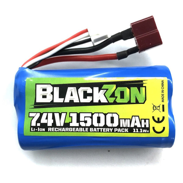 Blackzon BZ540149 Battery Pack Li-ion 7.4V 1500mAh with Deans Plug ...