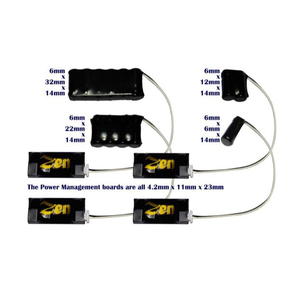 DCC Concepts DCD-SAA-3W Zen 3-Wire Stay Alive Variety Pack for Zen ...