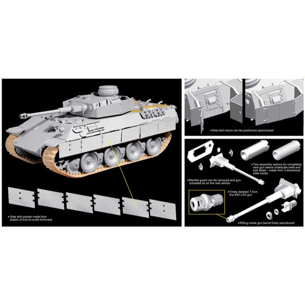 Dragon 6835 1/35 Bergepanther mit Aufgesetztem Pz.Kpfw.IV Turm Als ...
