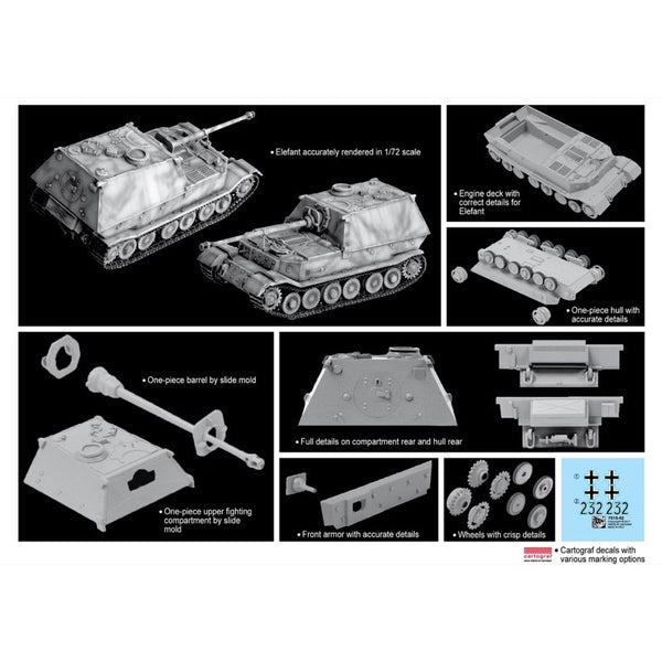 Dragon 7515 1/72 Sd.Kfz.184 Elefant – Metro Hobbies