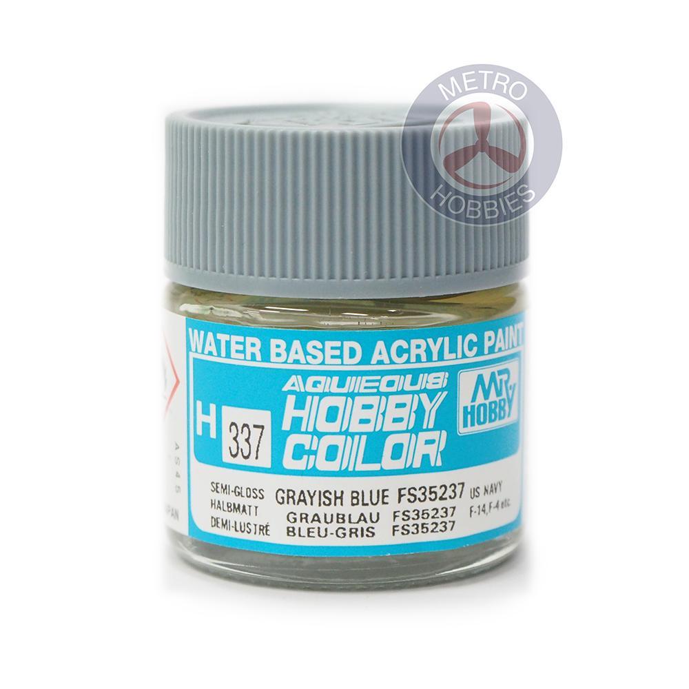 Mr Hobby (Gunze) H337 Aqueous Semi-Gloss Greyish Blue FS35237 Acrylic Paint 10ml – Metro Hobbies