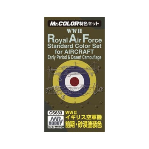 Mr Hobby (Gunze) CS683 Mr Color RAF Early Colors Set Lacquer Paint 10ml ...