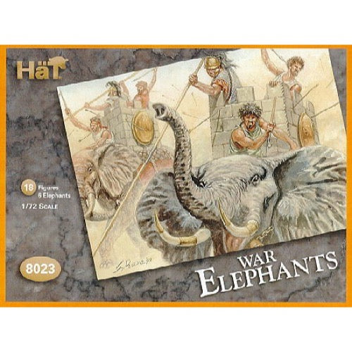 HAT 8023 1/72 Carthaginian War Elephants – Metro Hobbies
