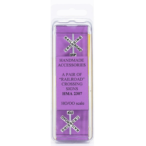 HMA HO Crossing Sign 2 PC – Metro Hobbies