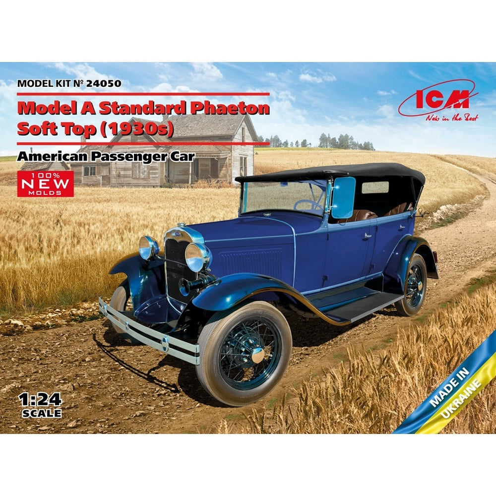 ICM 24050 1/24 Model A Standard Phaeton Soft Top 1930s American ...