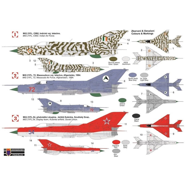 KP Models 0367 1/72 Mikoyan-Gurevich MiG-21FL Fishbed-D – Metro Hobbies