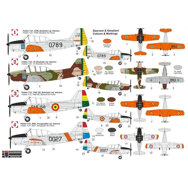 KP Models 0373 1/72 Fokker T-21 Instructor – Metro Hobbies