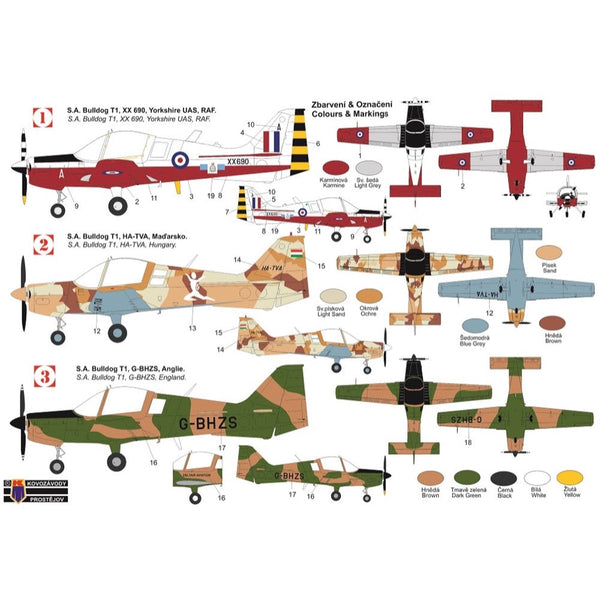 KP Models 0399 1/72 Scottish Aviation S.A. Bulldog T.1 – Metro Hobbies