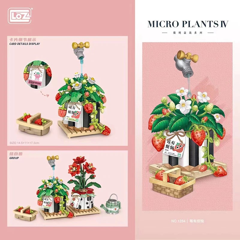 Loz 1284 Micro Plants IV Eternal Flowers Berries – Metro Hobbies