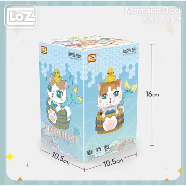 Loz 8116 Micro Block Hot Spring Cat Mermaid – Metro Hobbies