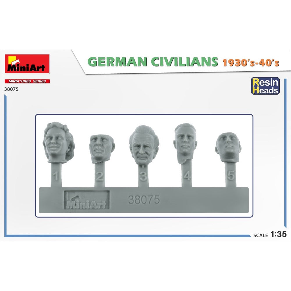 MiniArt 38075 1/35 German Civilians 1930-40S with Resin Heads – Metro ...