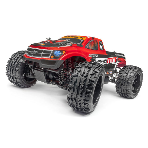 Maverick 12623 Strada Red MT 1/10 4WD Brushless Electric Monster Truck ...