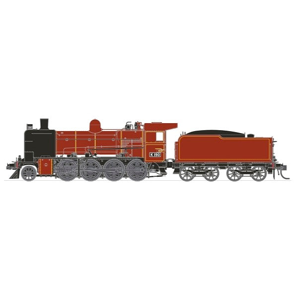 Phoenix Reproductions HO K190 Preserved Red K Class Locomotive DCC ...