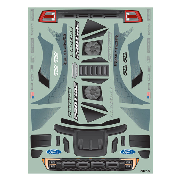 Proline PR3597-00 Proline 2022 Ford F-150 Raptor Clear Body Vorteks ...