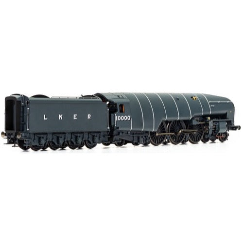 Hornby R3840 OO LNER Class W1 Hush Hush 4-6-4 10000 Battleship Grey ...