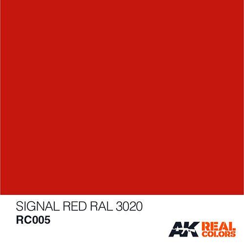 AK Interactive RC005 Real Colors Signal Red Paint Acrylic Lacquer 10mL ...