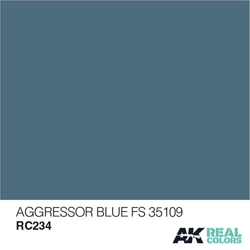 AK Interactive RC234 Real Colors Aggressor Blue FS 35109 Paint Acrylic ...