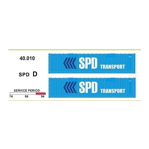 SDS Models HO 40ft Jumbo Containers SPD 2 Pack D – Metro Hobbies