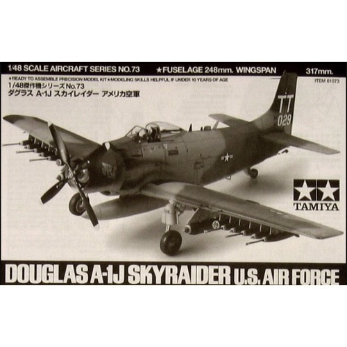 Tamiya 61073 1/48 Douglas A-1J Skyraider US Air Force – Metro Hobbies