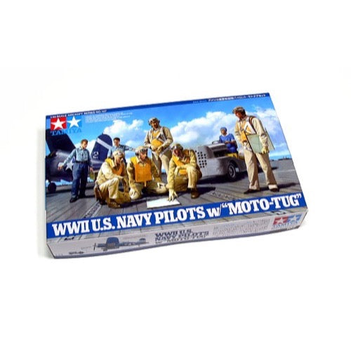 Tamiya 61107 1/48 WWII USN Pilots with Moto-Tug – Metro Hobbies