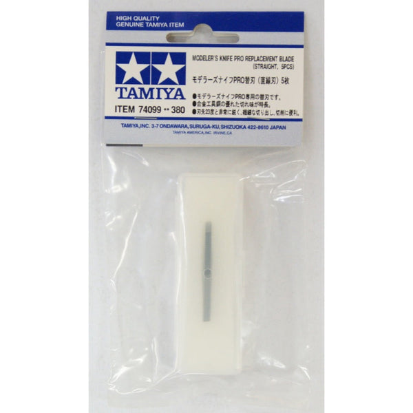 Tamiya 74099 Modeler Knife Pro Straight Blade 5pc – Metro Hobbies