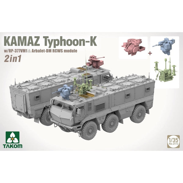 Takom 2173 1/35 KAMAZ Typhoon-K with RP-377VM1 and Arbalet-DM RCWS ...