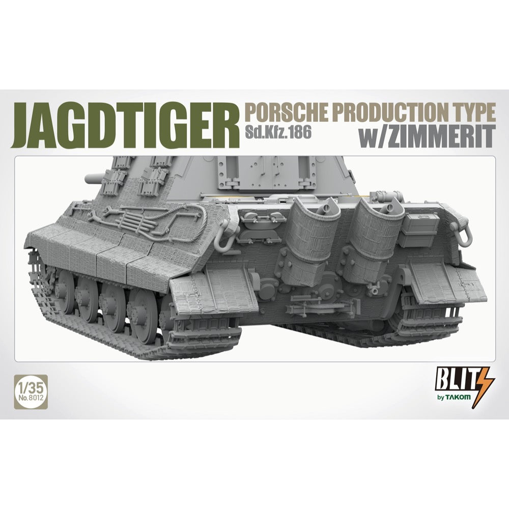 Takom 8012 1/35 Jagdtiger Porsche Production Type Sd.Kfz.186 with ...