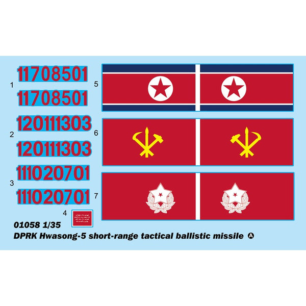 Trumpeter 01058 1/35 DPRK Hwasong -5 Short-range Tactical Ballistic ...