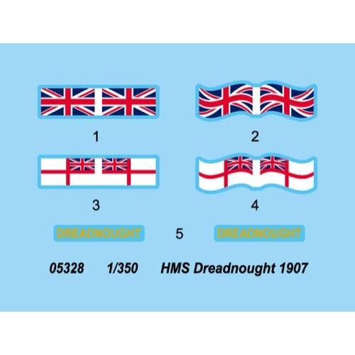 Trumpeter 05328 1/350 HMS Dreadnought 1907 – Metro Hobbies