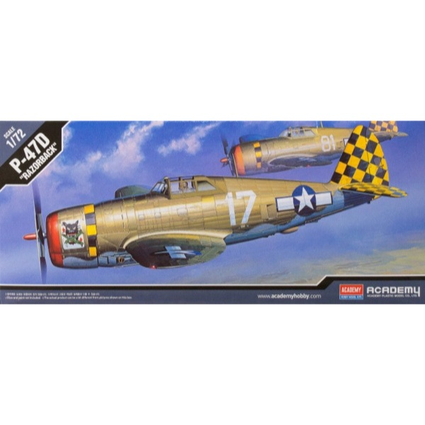 Academy 12492 1/72 P47D Thunderbolt Razorback – Metro Hobbies