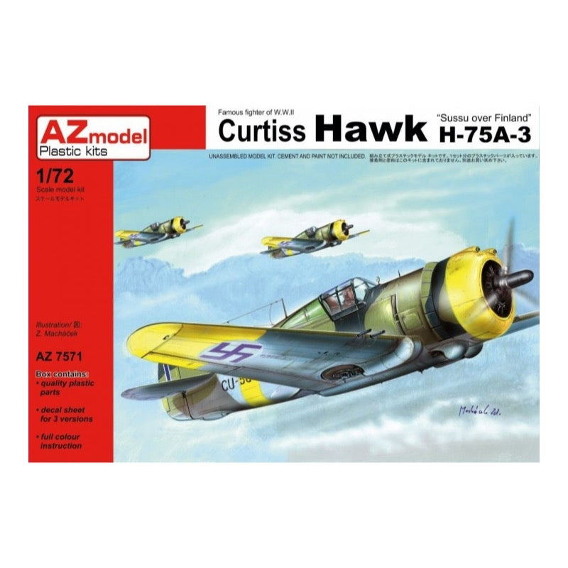 AZ Models 7571 1/72 Curtiss Hawk H-75A-3 Sussu over Finland – Metro Hobbies
