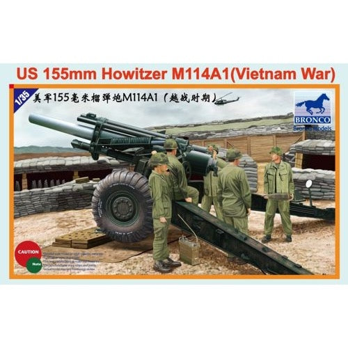 Bronco CB35102 1/35 US 155mm Howitzer M114A1* – Metro Hobbies