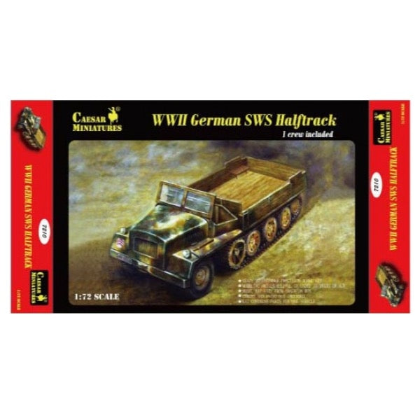 Caesar Miniatures H7210 1/72 WWII German SWS Halftruck – Metro Hobbies