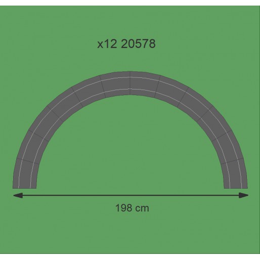 Carrera 20578 Evolution/Digital Curve Track 4/15 Degrees 12pc | Buy ...